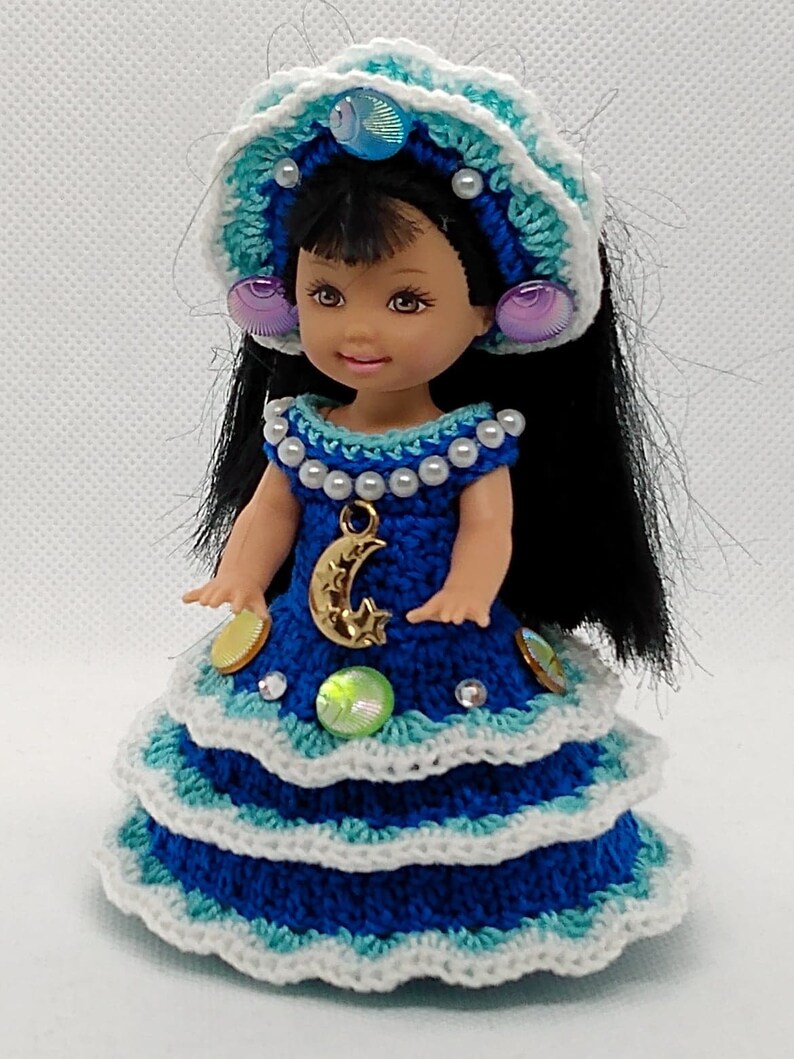 Handmade Thread Crochet Kelly Doll Barbie Family Dress for - Etsy