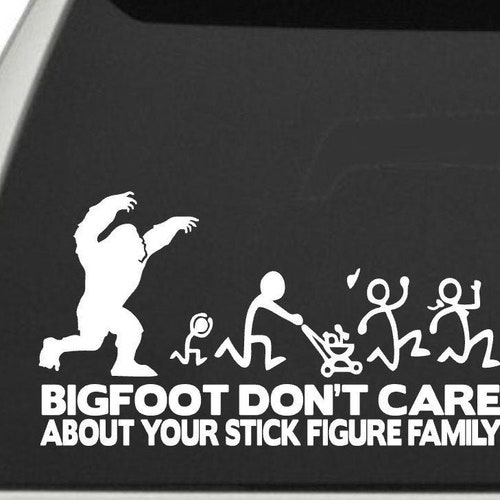 Bigfoot Decal for Car Window Decal Big Foot Decal Car Decal - Etsy
