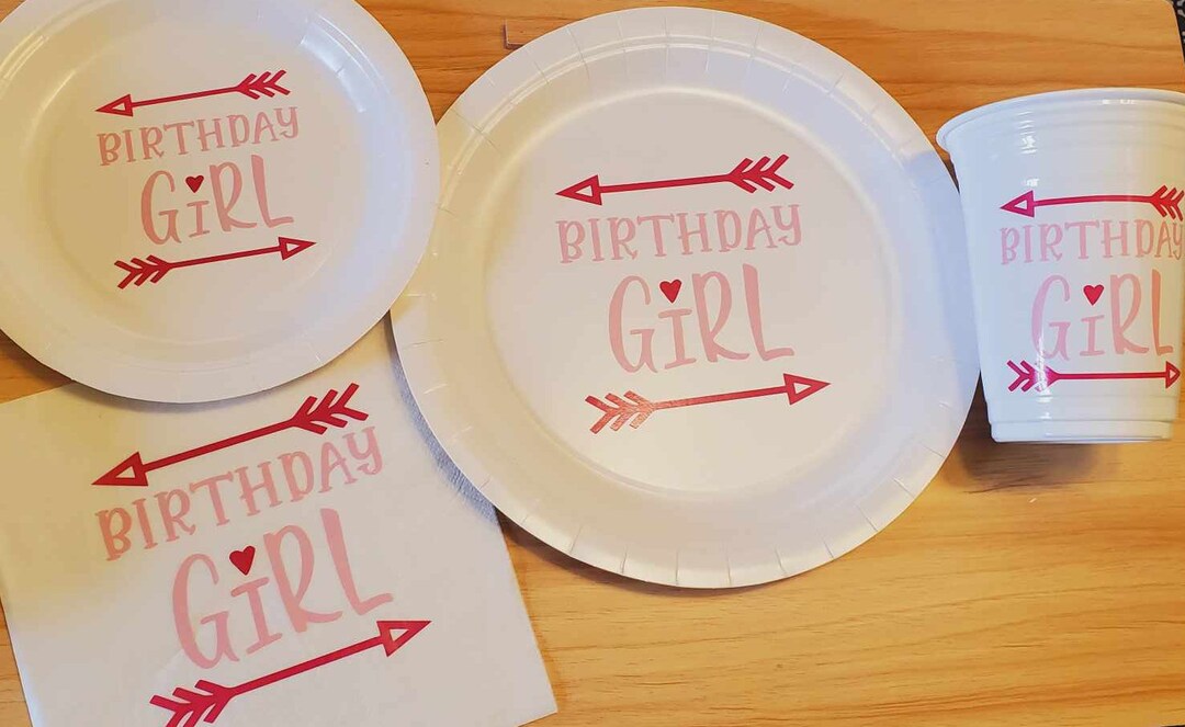 Birthday Girl Party Plates Napkins Party Supplies - Etsy