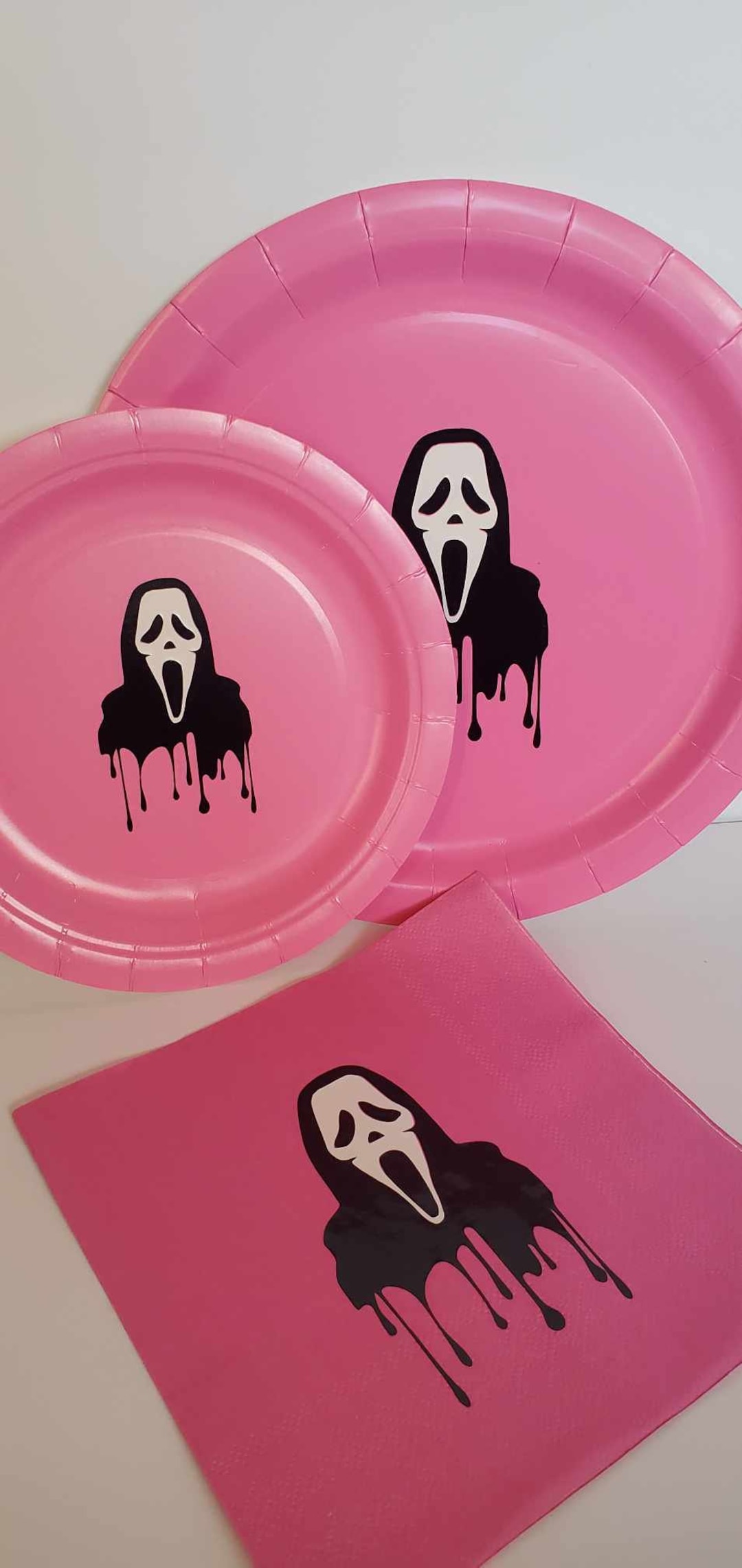 Scream Party Set of Plates & Napkins, Set, Party Supplies, Social - Etsy