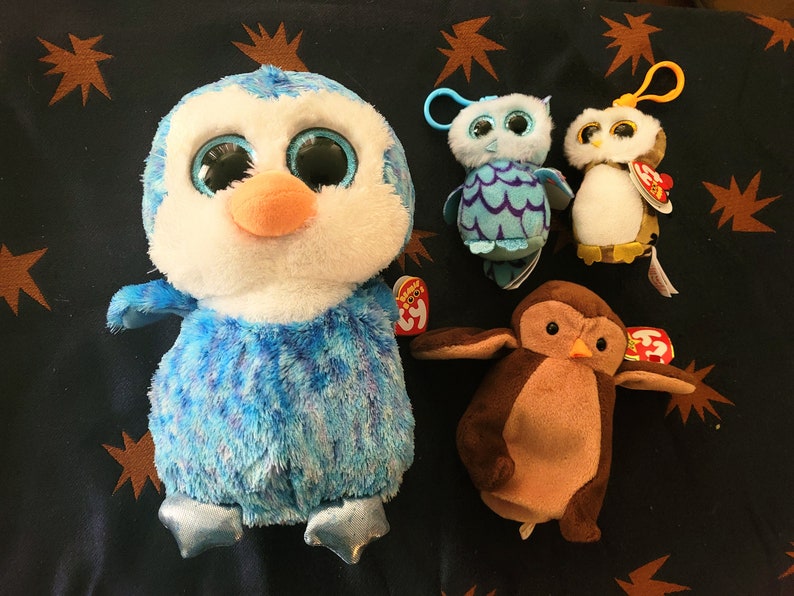 TY Beanie Babies Boos Ice Cube Buddy Hoot Owl Clips Owliver - Etsy