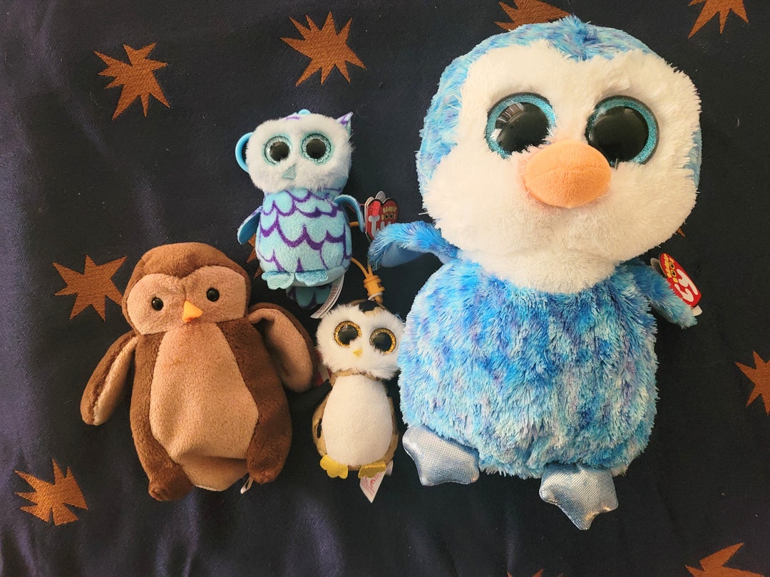 TY Beanie Babies Boos Ice Cube Buddy Hoot Owl Clips Owliver - Etsy