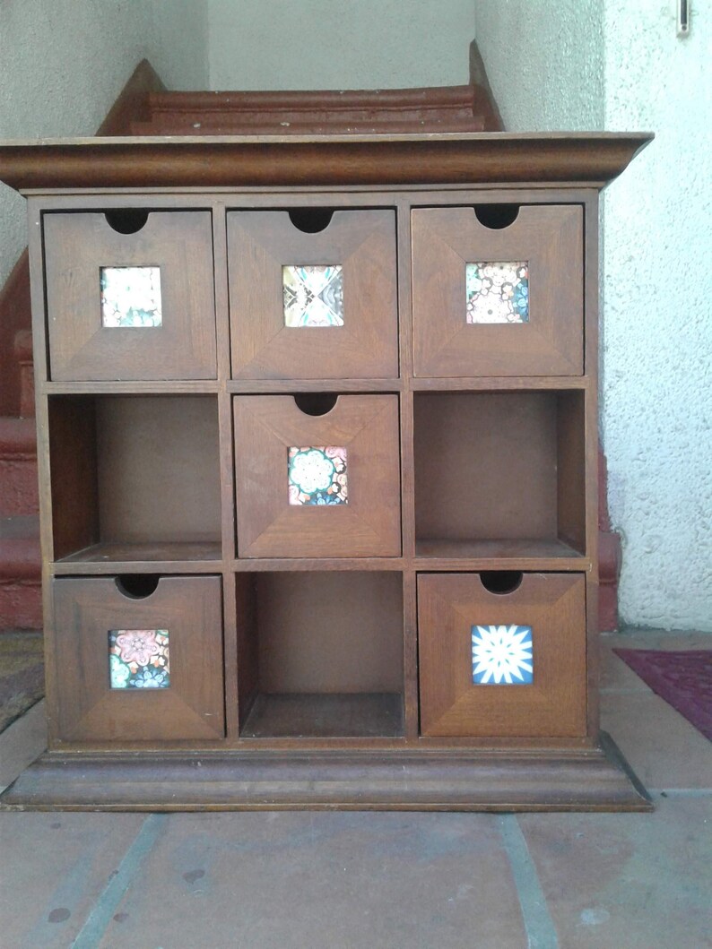 Local Pick Ups Storage Cubby Hole Cabinet Shelves Drawers 23 X 23 Wood ...