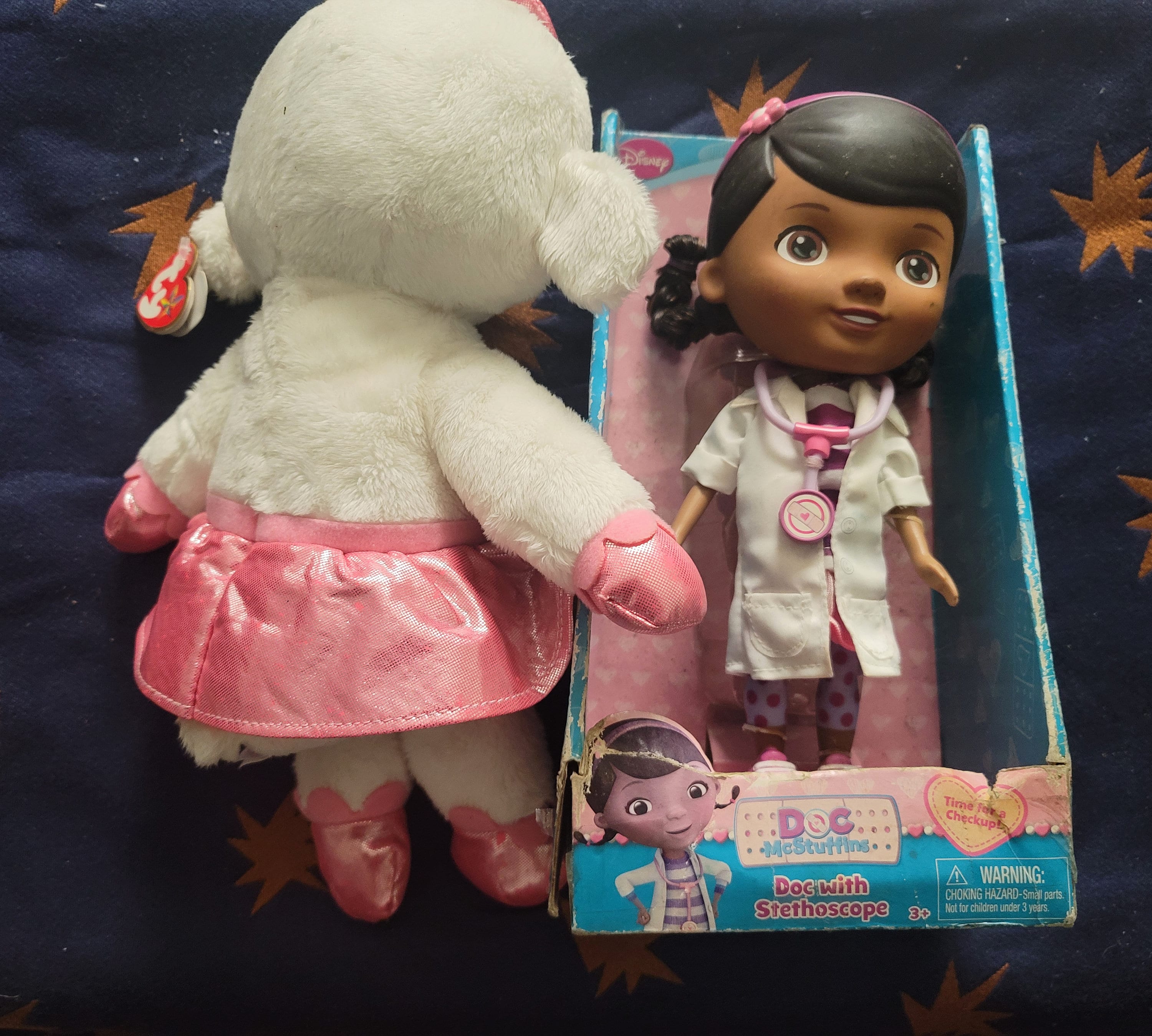 VINTAGE Doc Mcstuffins Disney Doll Doc Stethoscope TY Beanie Babies Boo ...