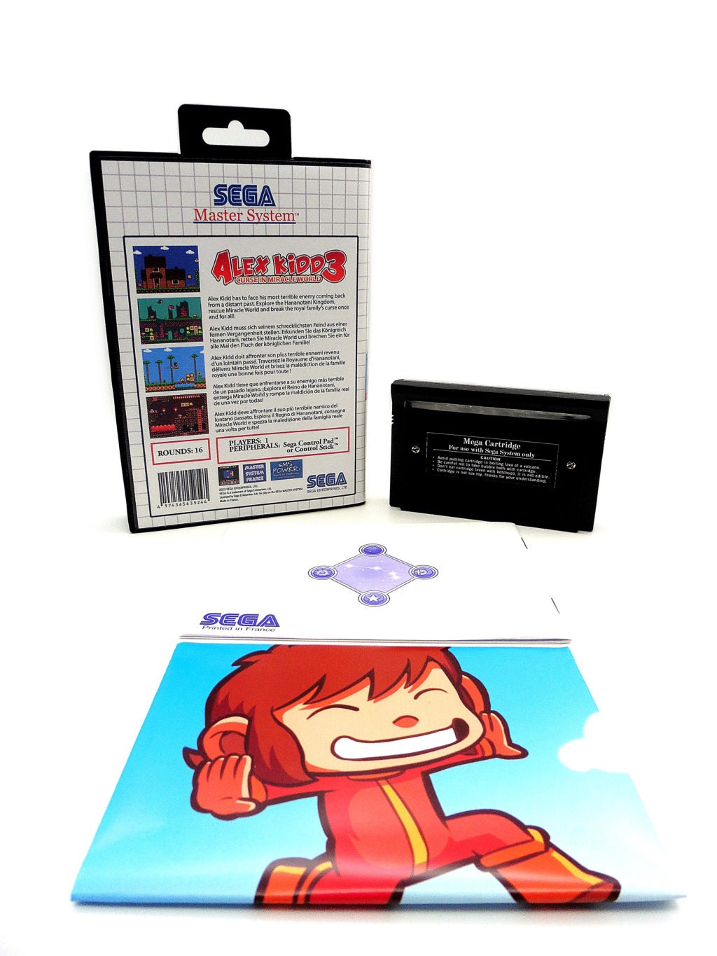 Alex Kidd 3 Curse in Miracle World SEGA Master System - Etsy