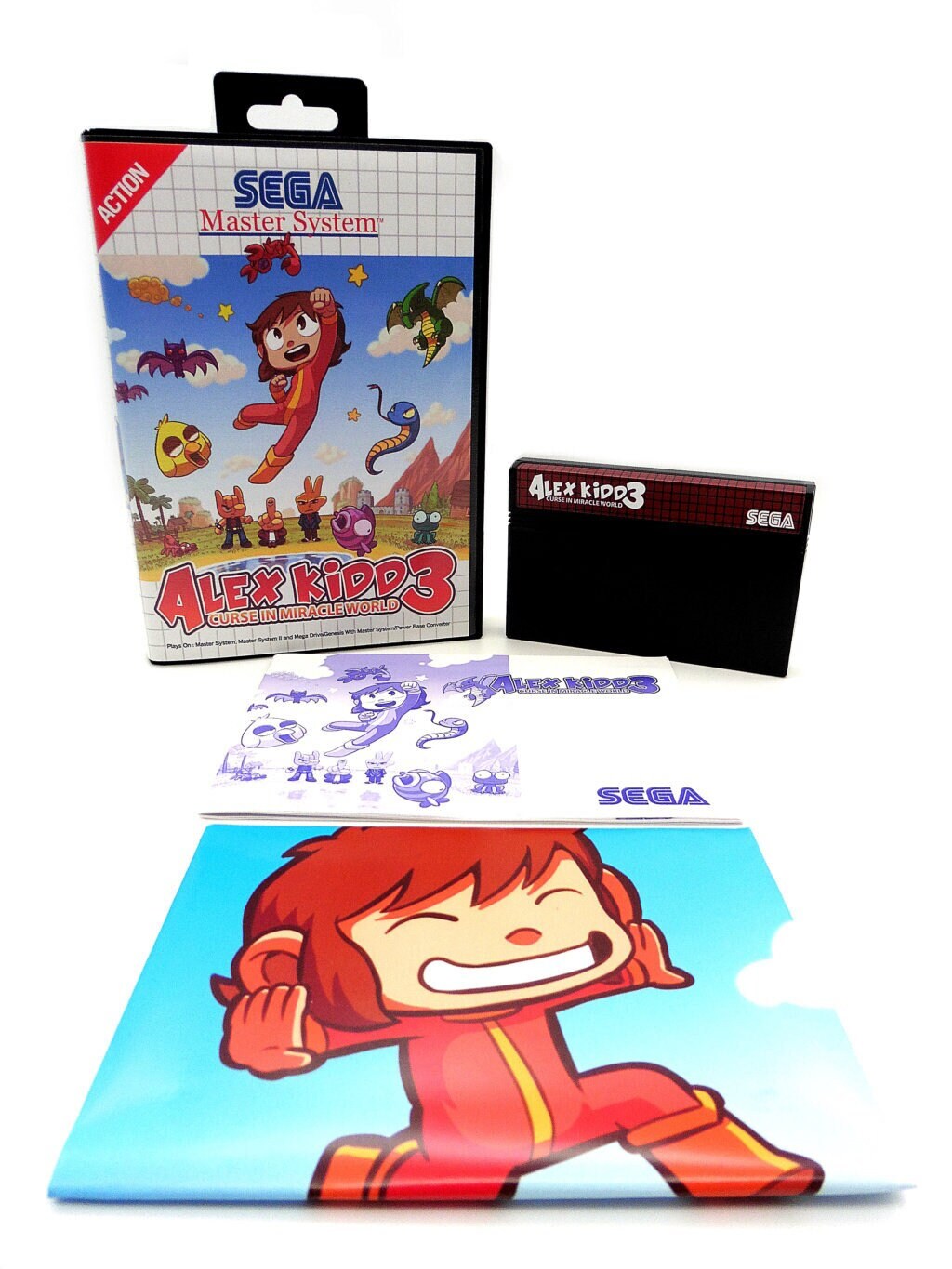 Alex Kidd 3 Curse in Miracle World SEGA Master System - Etsy