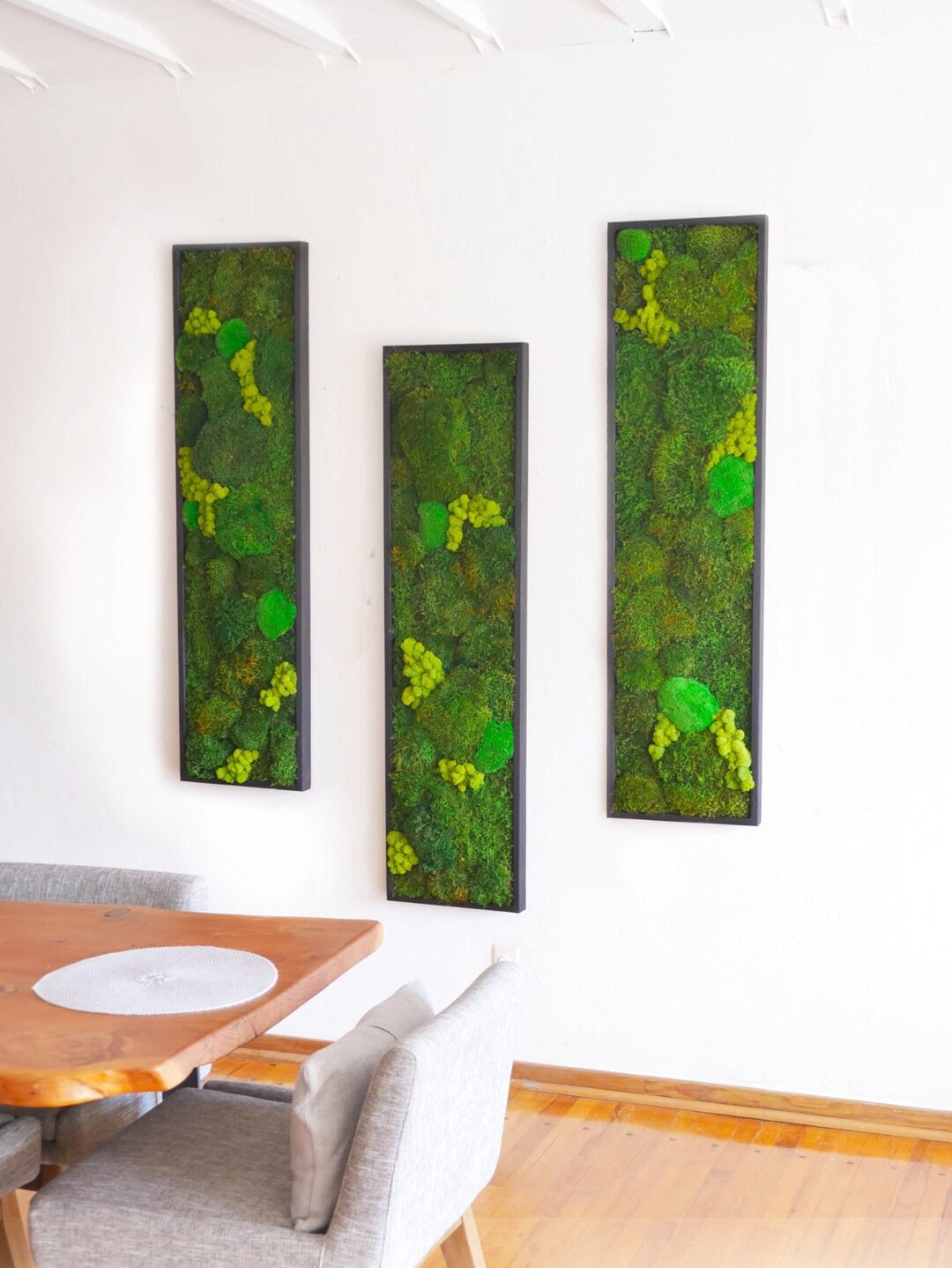 14"x54" Moss Wall Art. Real Preserved Zero-care Green Wall. Real Preserved Moss. - Etsy