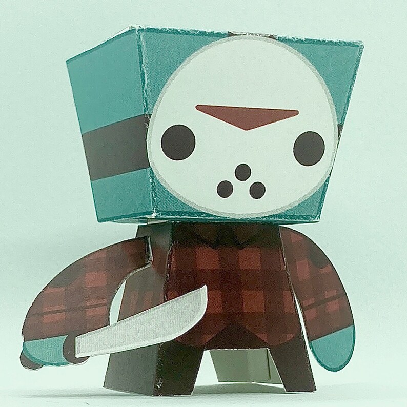 FOLD-ITZ 34 Papercraft Jason Voorhees From Friday the 13th - Etsy