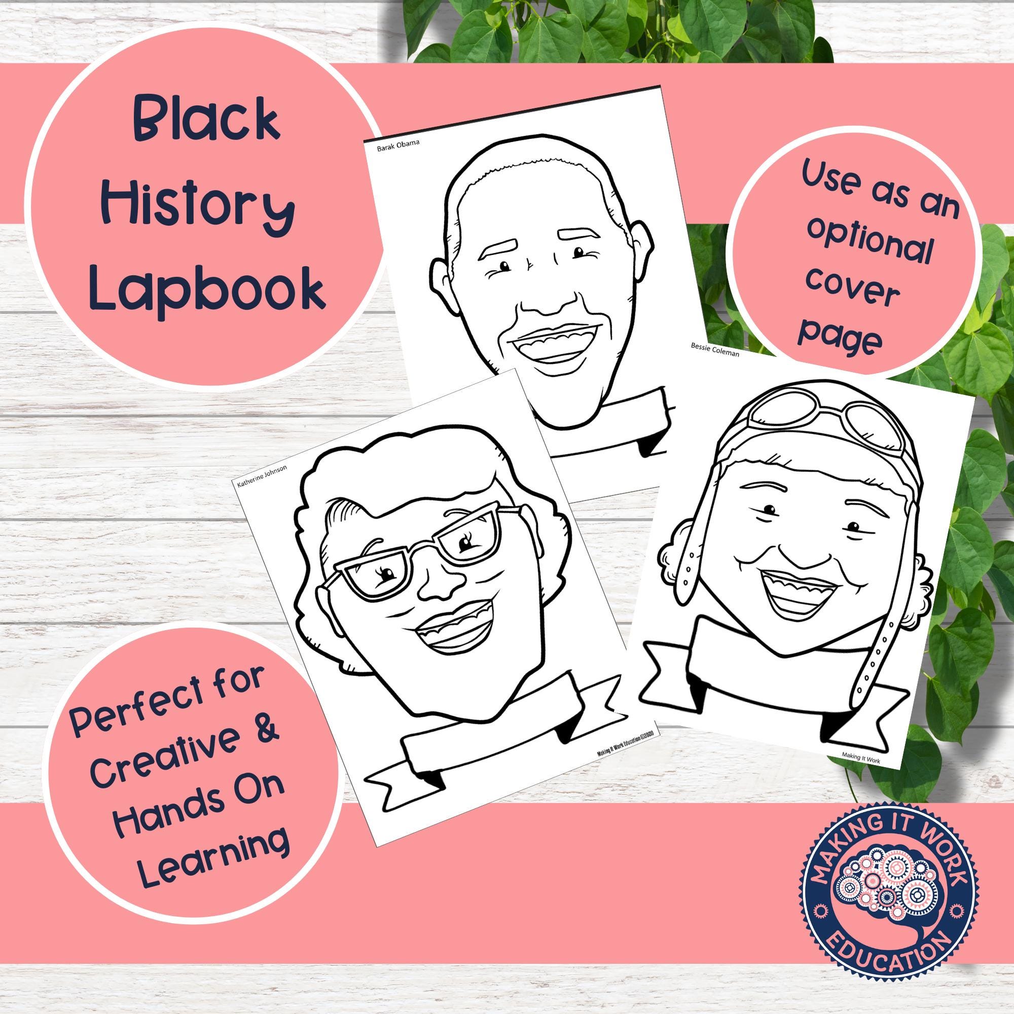 Black History Month Lapbook | Biography Research Project | Famous ...
