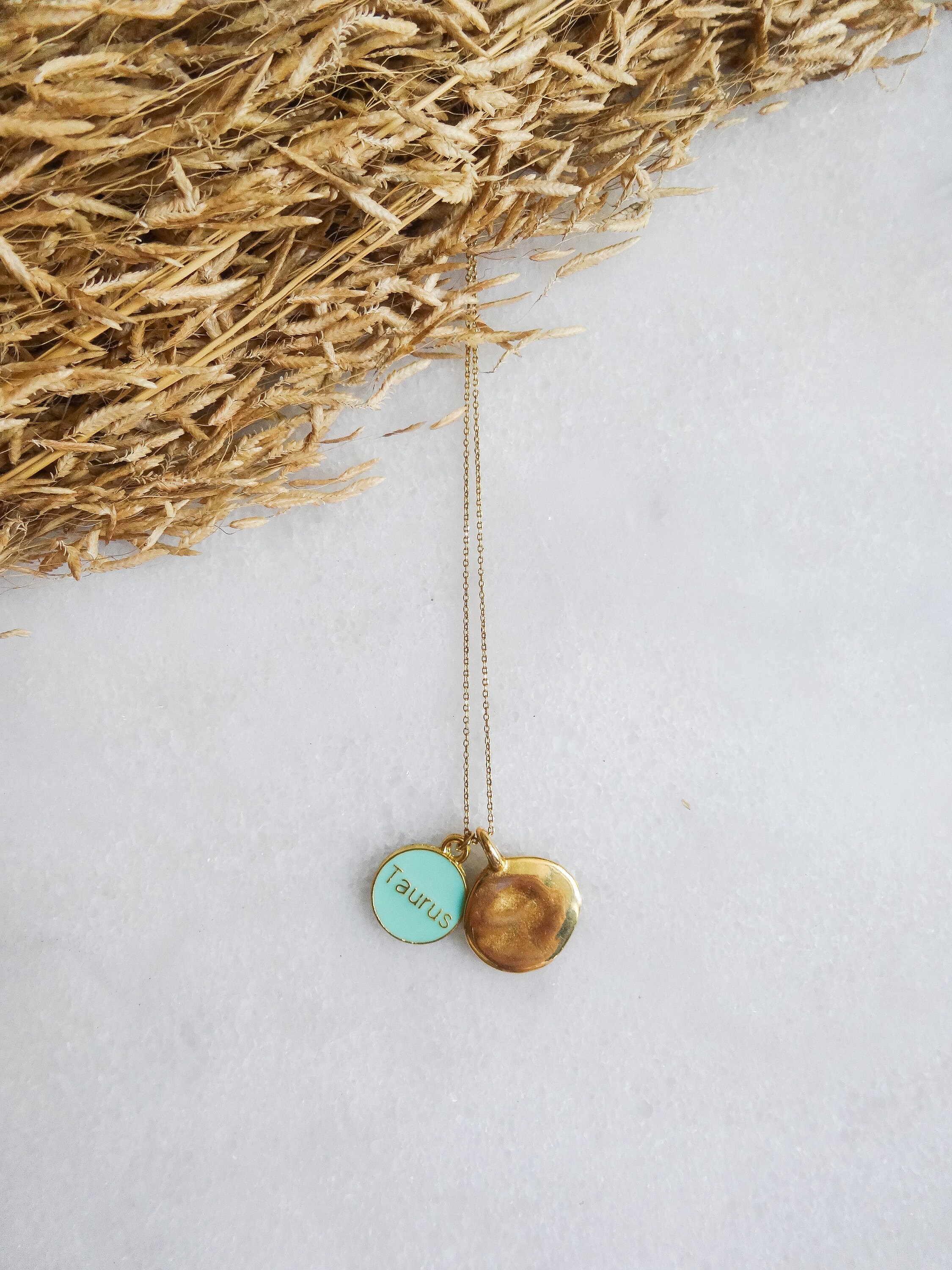 Long Astro Necklace, Minimalist and Timeless Fine Golden Jewel ...