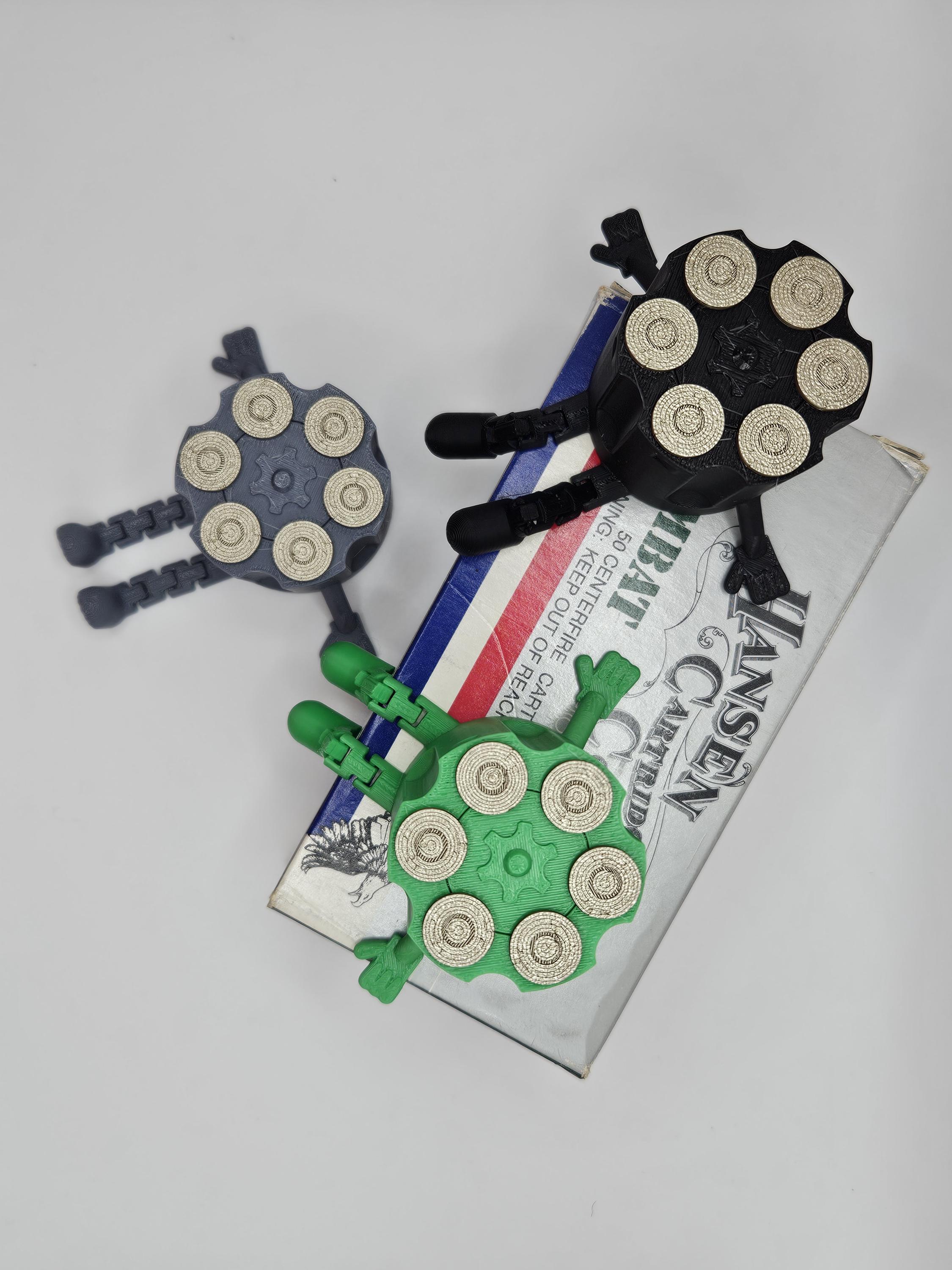 3D Printed Revolver Buddy "jr.": .357 Magnum Cylinder Desk Toy - Etsy