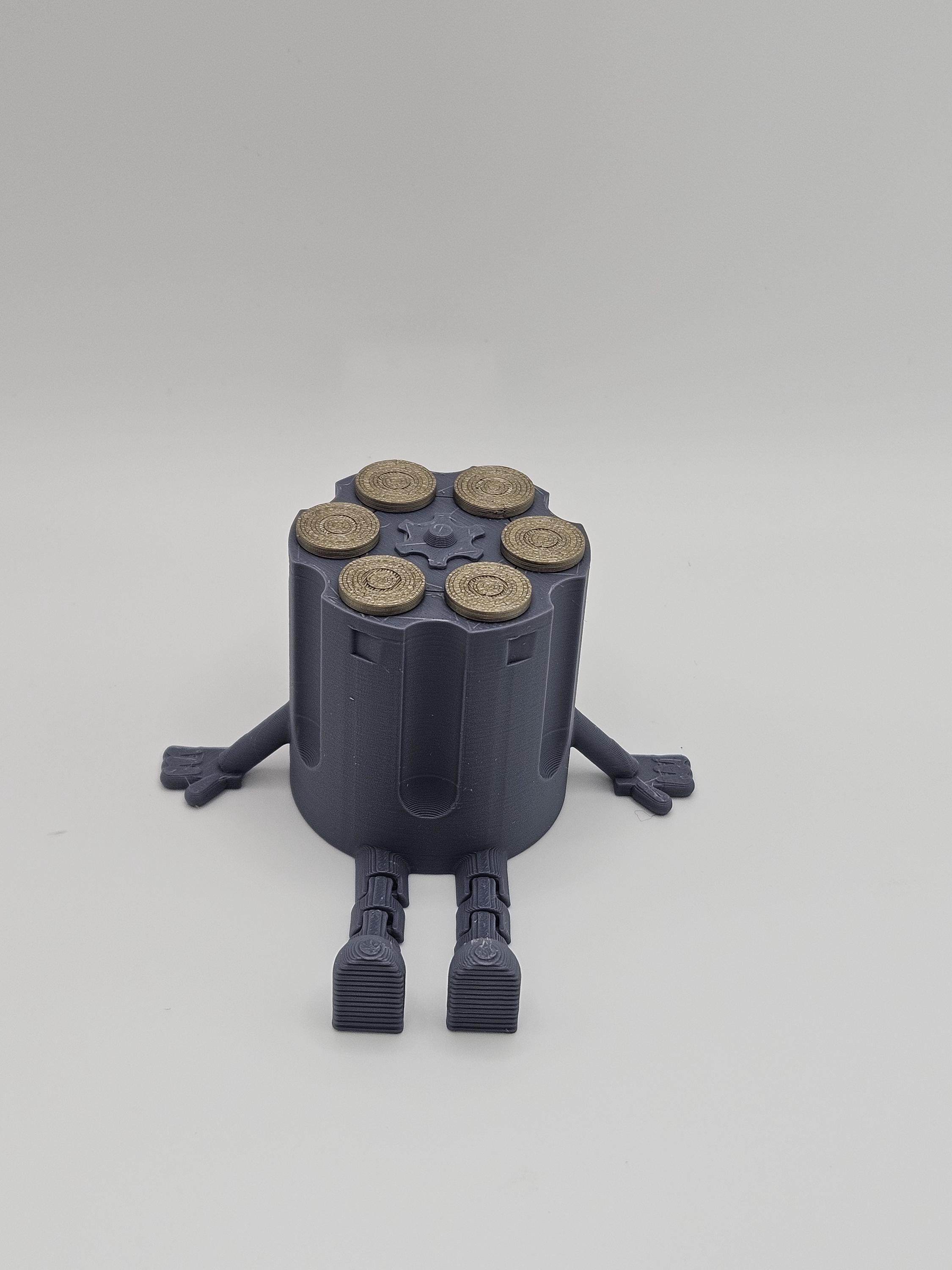 3D Printed Revolver Buddy "jr.": .357 Magnum Cylinder Desk Toy - Etsy
