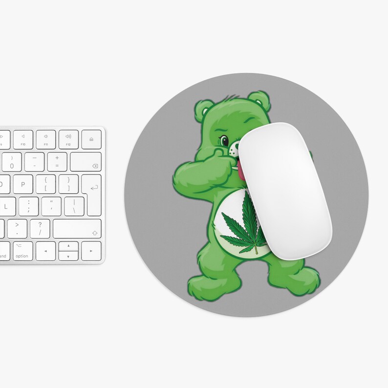 Cannabis Bear Mouse Pad - Etsy