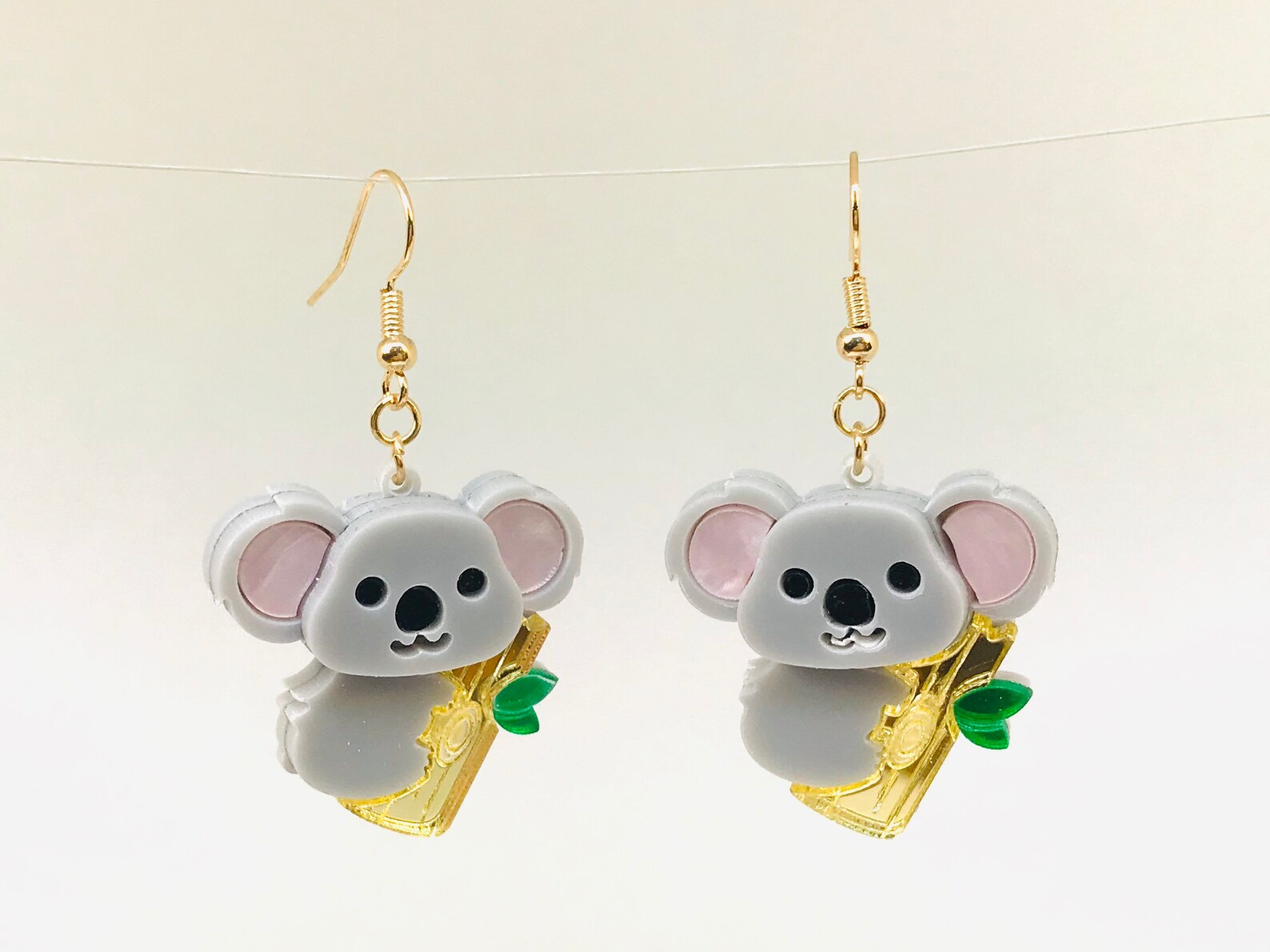 Koala Bear Earrings Koala Bear Baby Jewelry Kawaii Key - Etsy