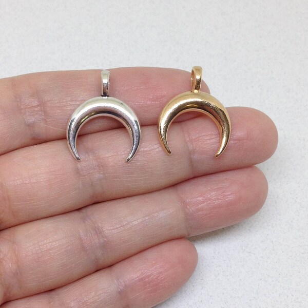 Half Moon Pendant - Etsy