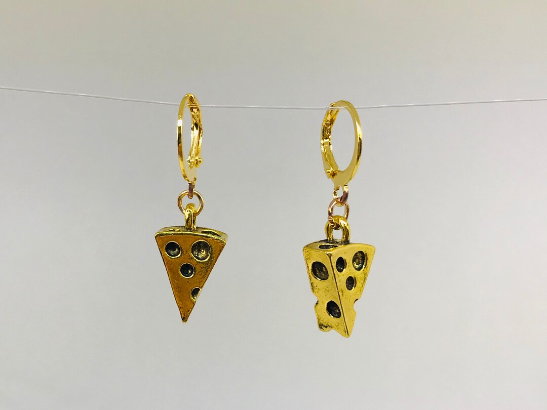 Cheese Earrings Cheese Charm Food Earrings Cheese Gift - Etsy