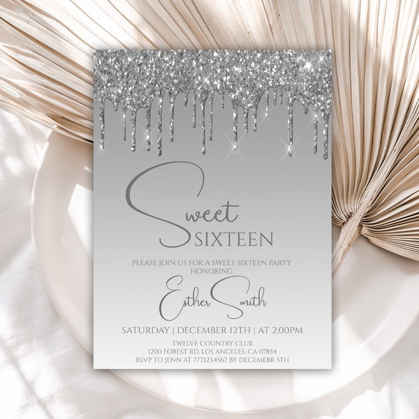 Sweet 16 Invitation - Etsy