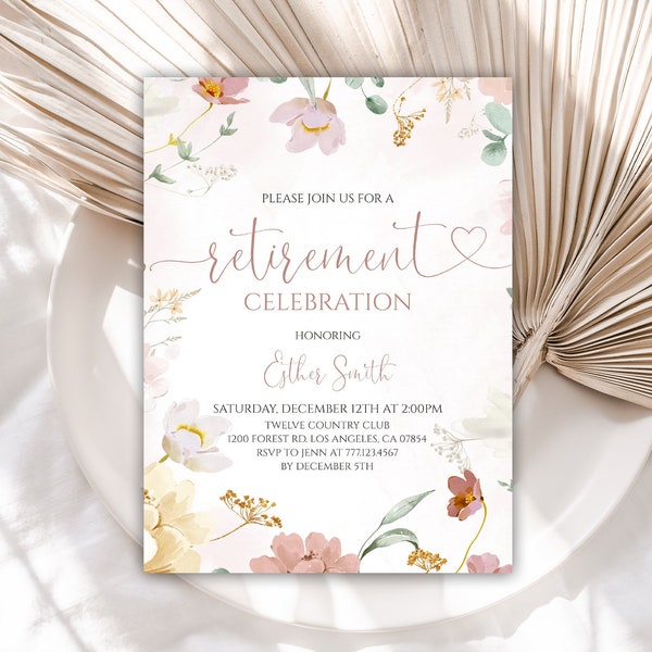 Retirement Party Invitations - Etsy
