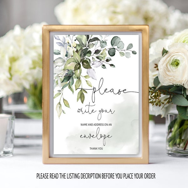 Please Write Name on Envelope - Etsy
