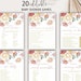 Editable Wildflower Baby Shower Games, Floral Baby Shower Game Bundle ...