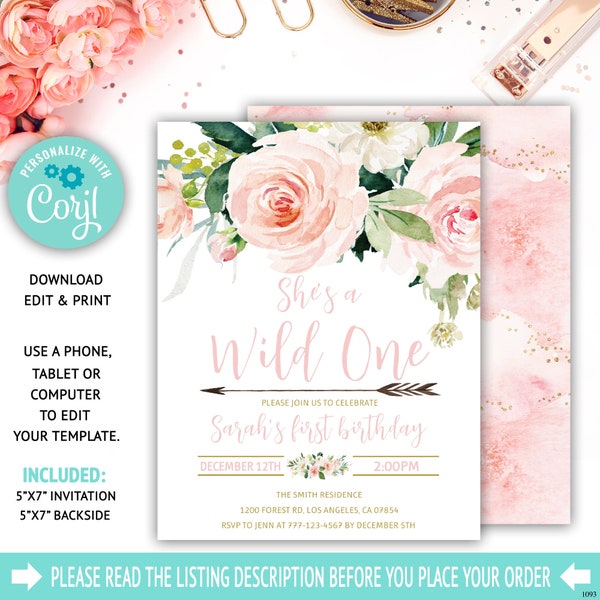Wild One Printables - Etsy