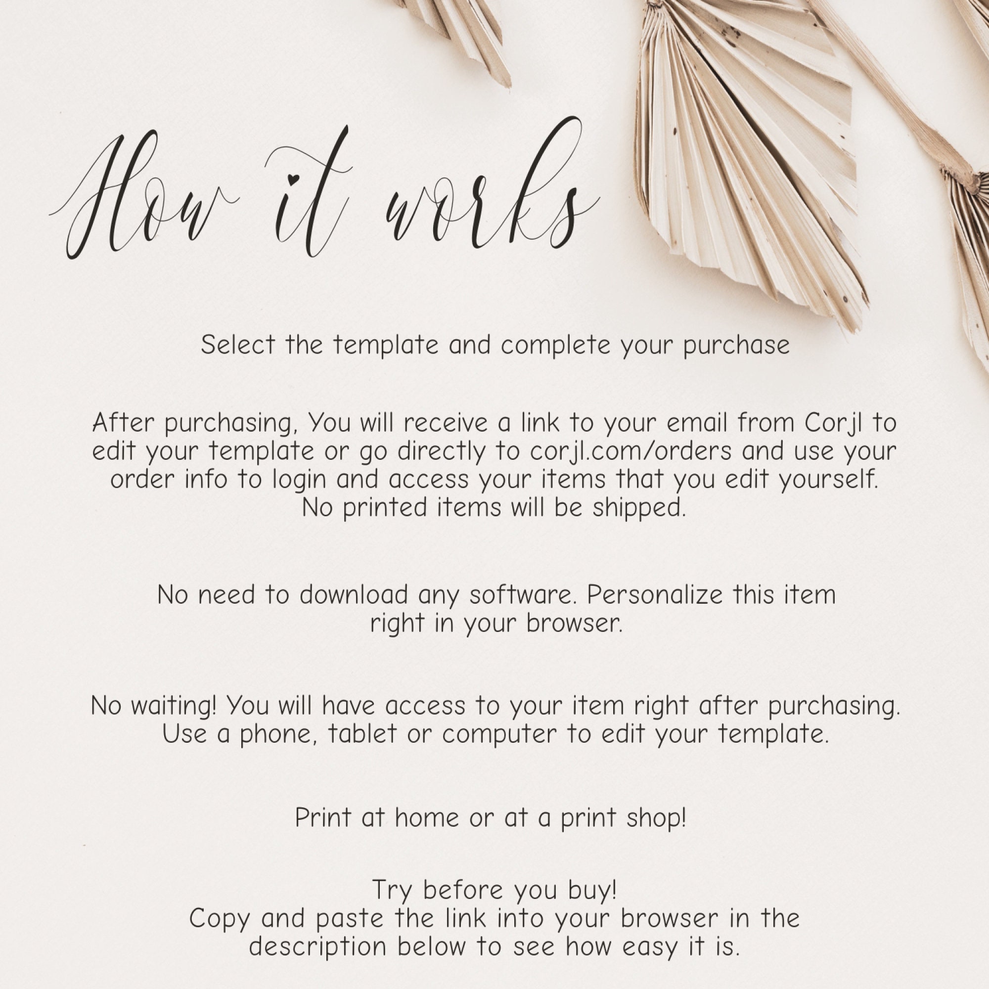 Printable Menu Template Boho Menu Cards Floral Baby Shower - Etsy