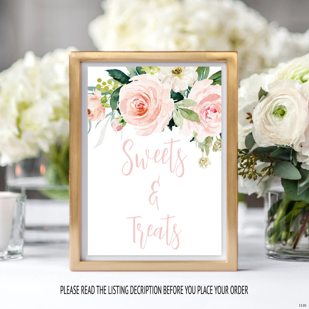 Sweets and Treats Sign Dessert Table Sign Sweets & Treats Sign Dessert ...