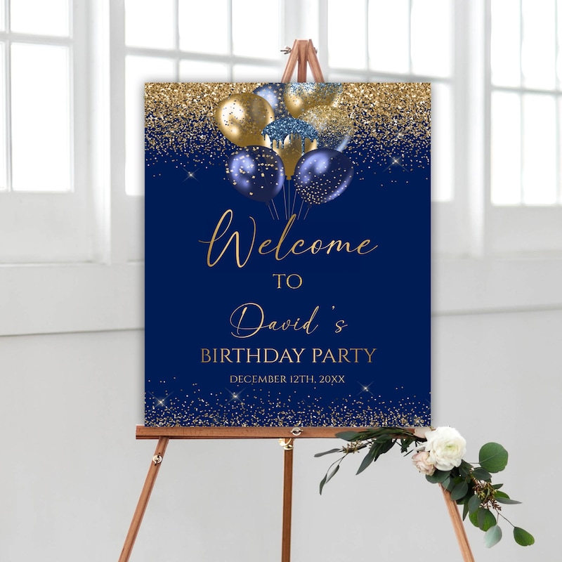 Blue Centric Birthday - Etsy