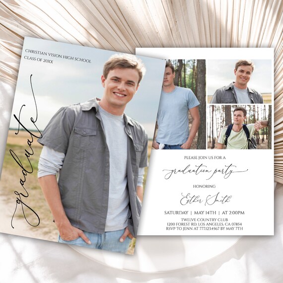 Christian College Graduation Invitations With Words Christian College