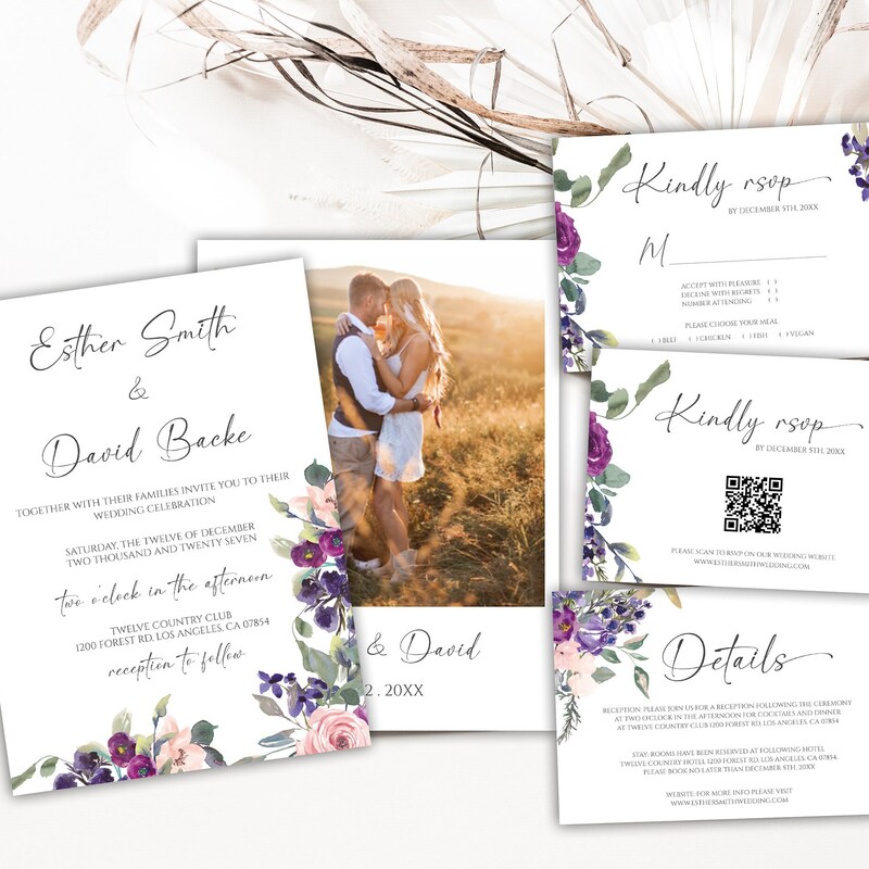 Wedding Invitations With Photo - Etsy