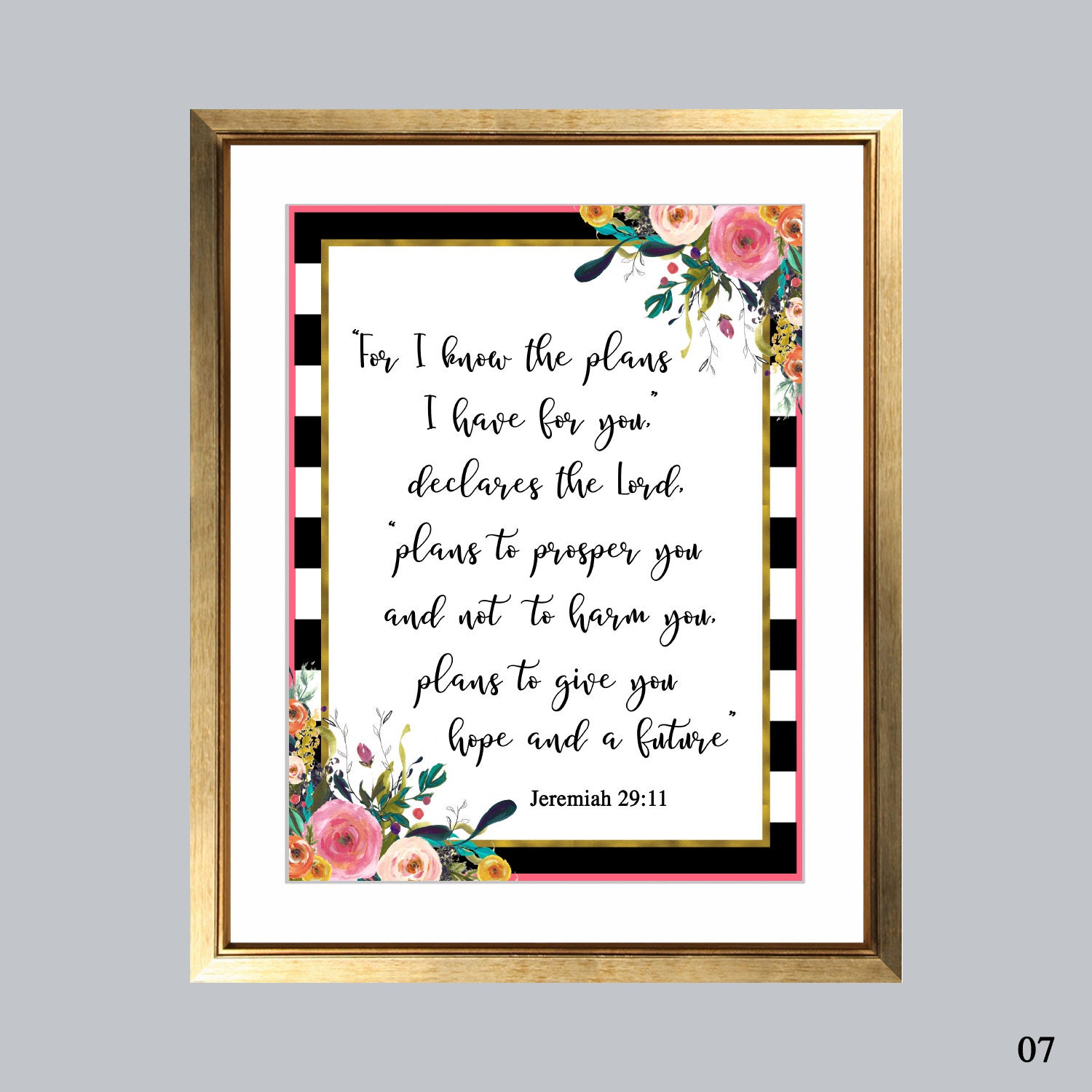 Jeremiah 29:11 for i know the plans i have for you bible | Etsy