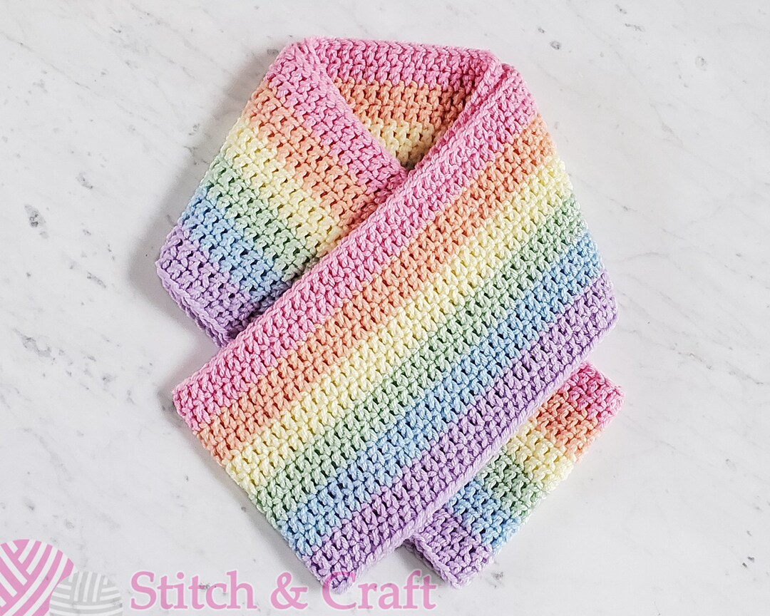Pastel Rainbow Infinity Scarf - Etsy