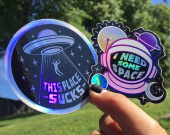Queer UFO Sticker Rainbow Pride LGBT Alien UFO Space Gay - Etsy