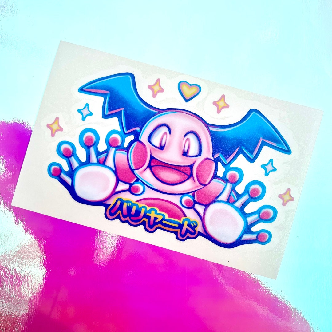 Mr. Mime Pokemon Car Peeker Sticker // Gaming Car Window Decal - Etsy