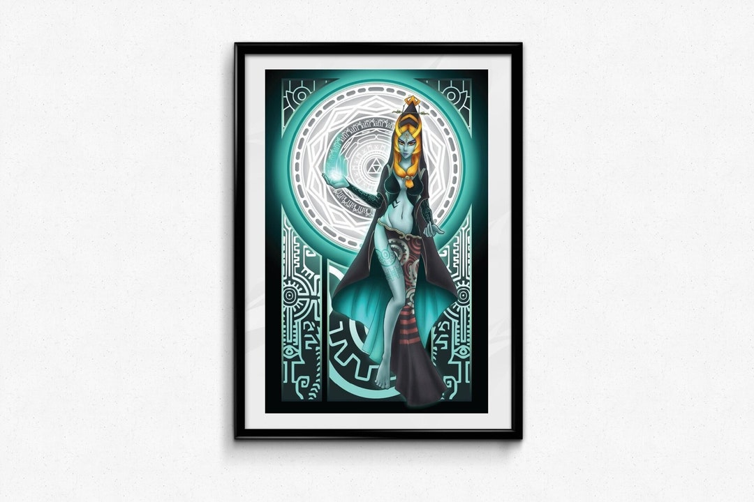 Midna True Form Zelda Art Nouveau 11x17 Print // Legend of Zelda ...