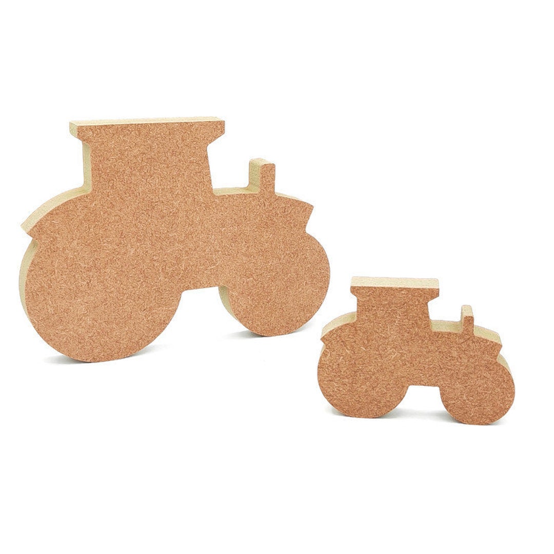 Freestanding Tractor Wooden MDF Blank Shape, Unpainted, 18mm Thick - Etsy