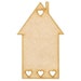 House MDF Craft Shapes Wooden Blank Decoration Embellishment Heart New ...