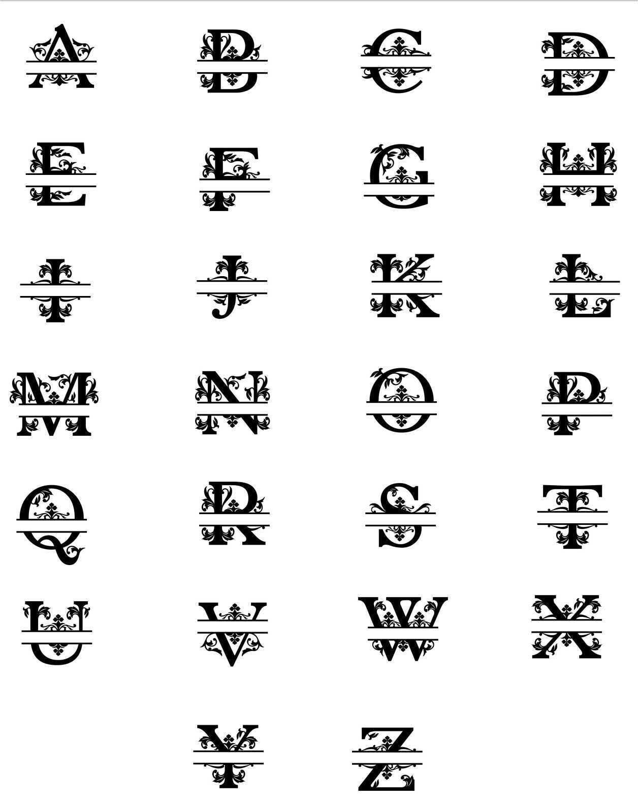 Personalised Wooden MDF Monogram Letters Craft Blank Shape - Etsy