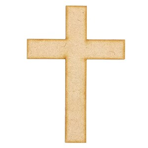 Holly Cross MDF Craft Shapes Wooden Blank Embellishments Plain ...