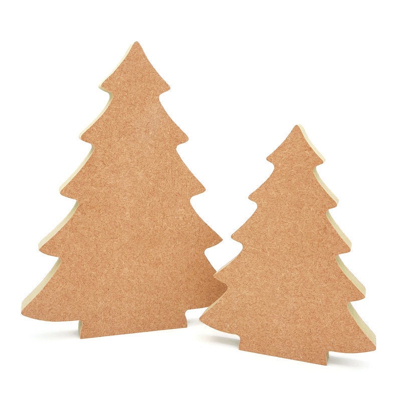 Freestanding Christmas Tree Wooden MDF Blank Shape, Unpainted, 18mm ...