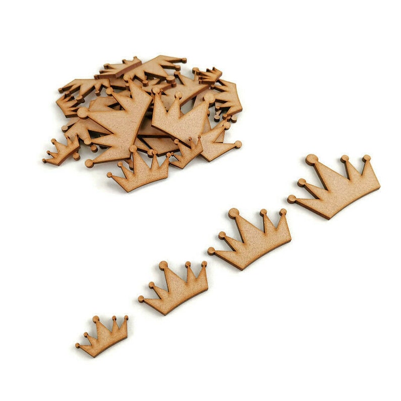 Crown MDF Craft Shapes Wooden Blank Decoration Embellishment - Etsy UK