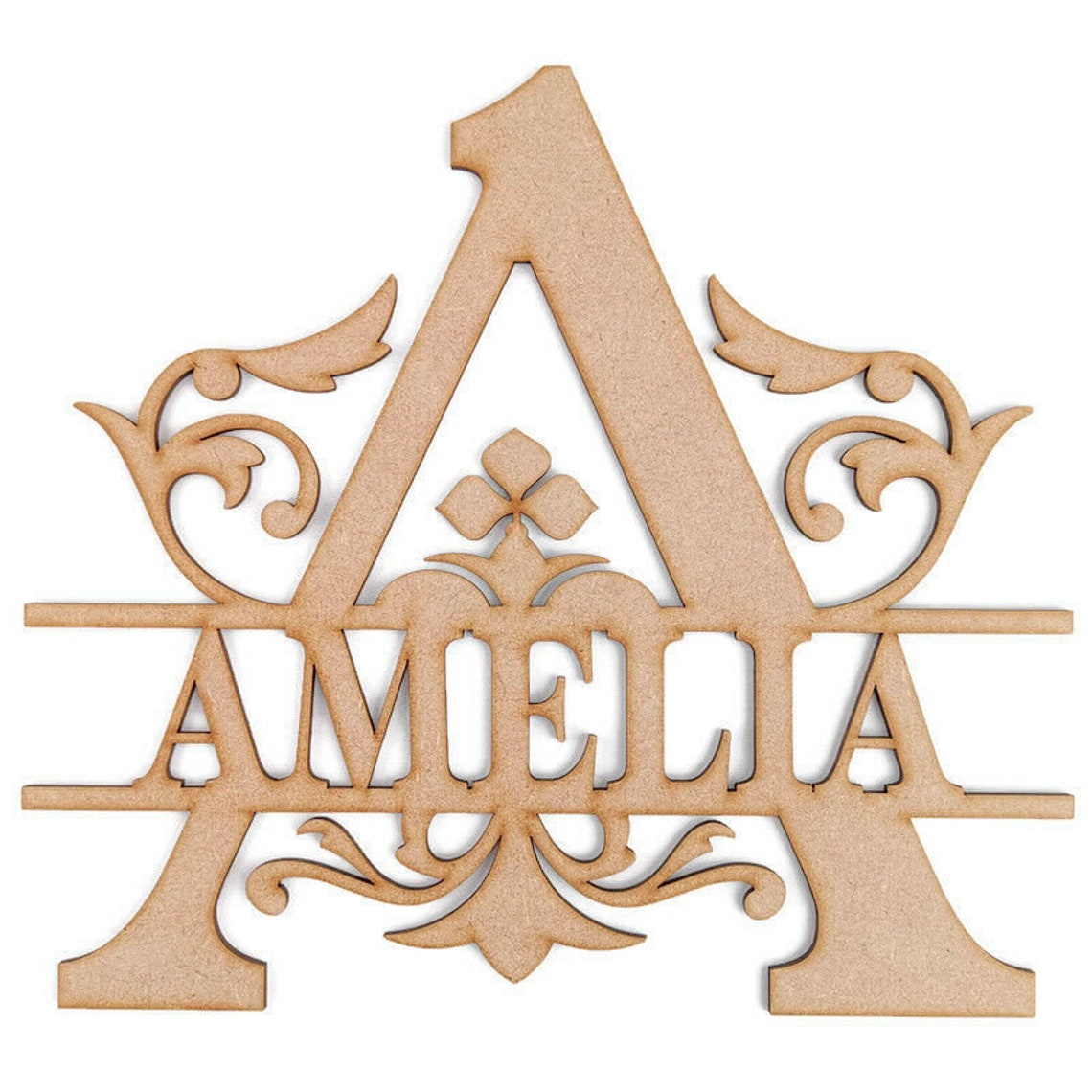 Personalised Wooden MDF Monogram Letters Craft Blank Shape - Etsy