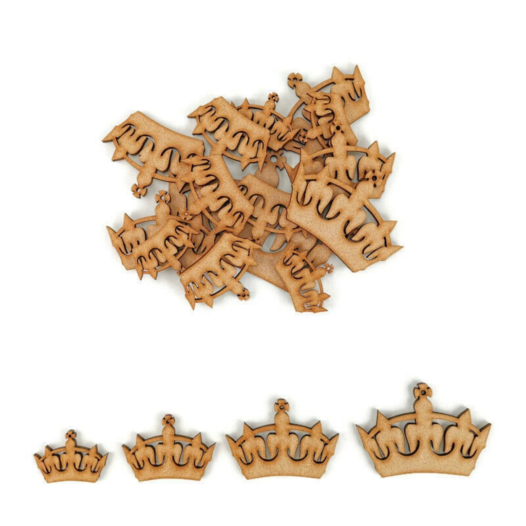 Krone MDF Handwerk Formen Holz leere Verzierungen große Abzeichen Tiara ...