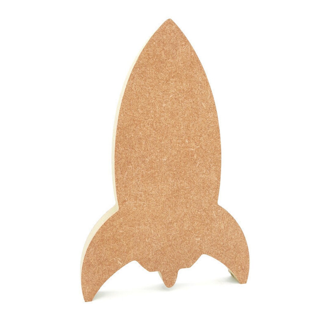 Rocket Freestanding Wooden MDF Blank Shape Unpainted 18mm - Etsy