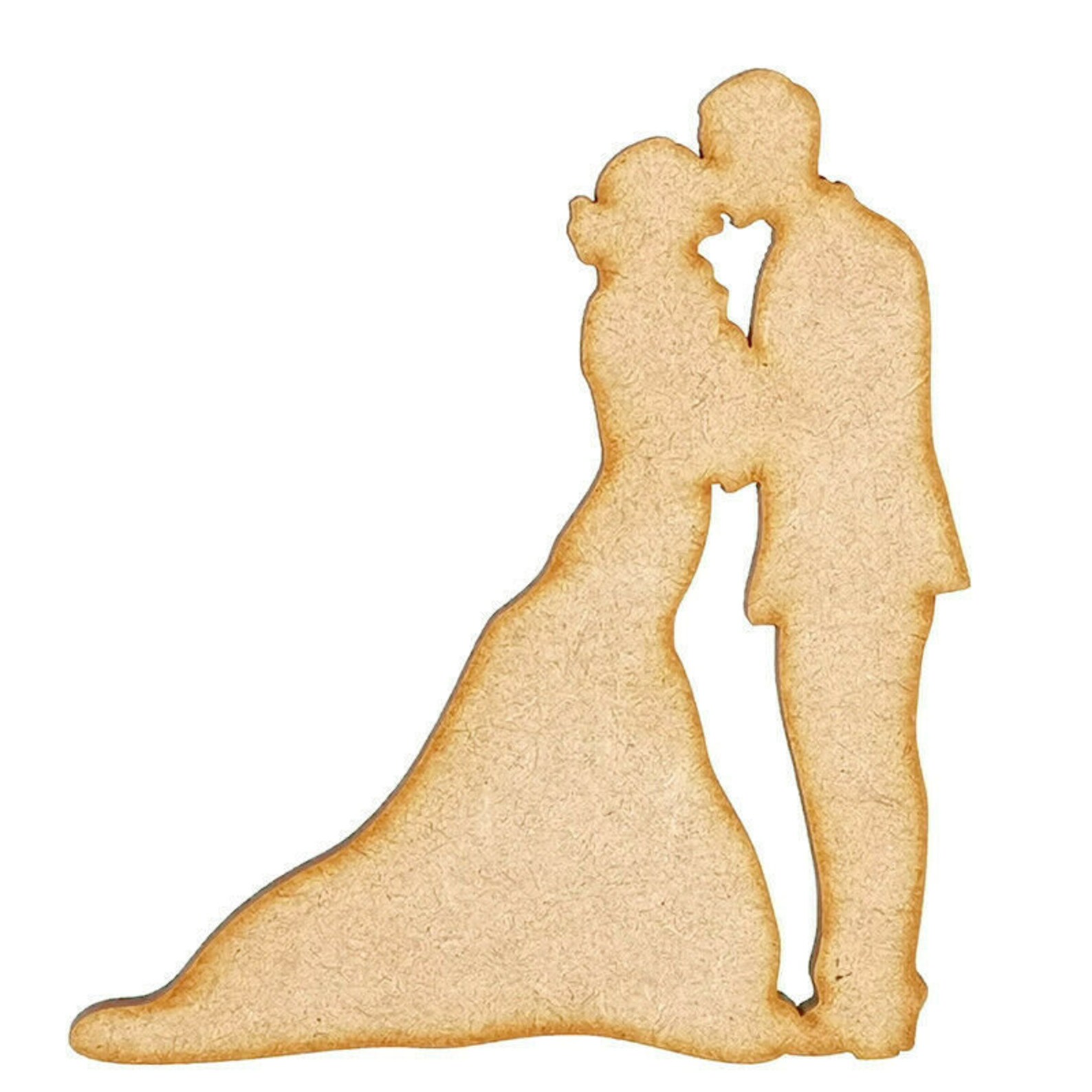 Wedding Couple MDF Craft Shapes Wooden Blank Gift Pair Decoration ...