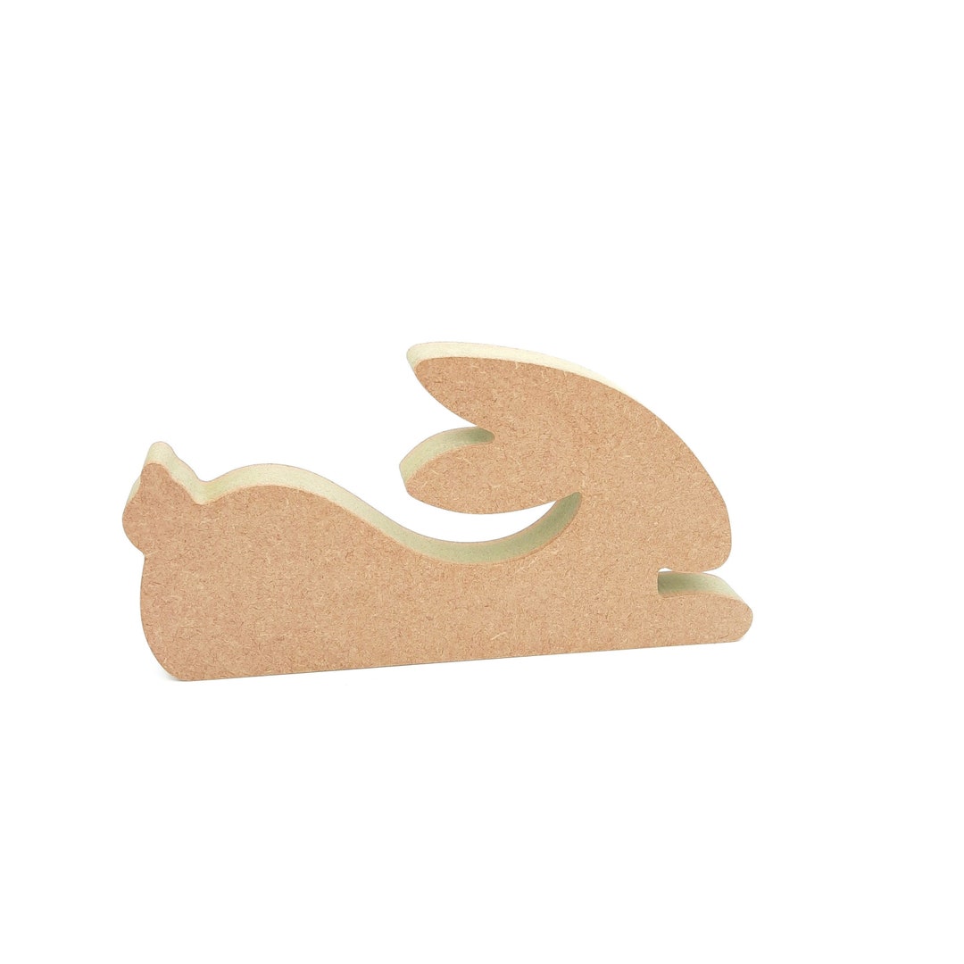 Freestanding Easter Cute Bunny Rabbit Shape MDF Wooden Craft - Etsy ...