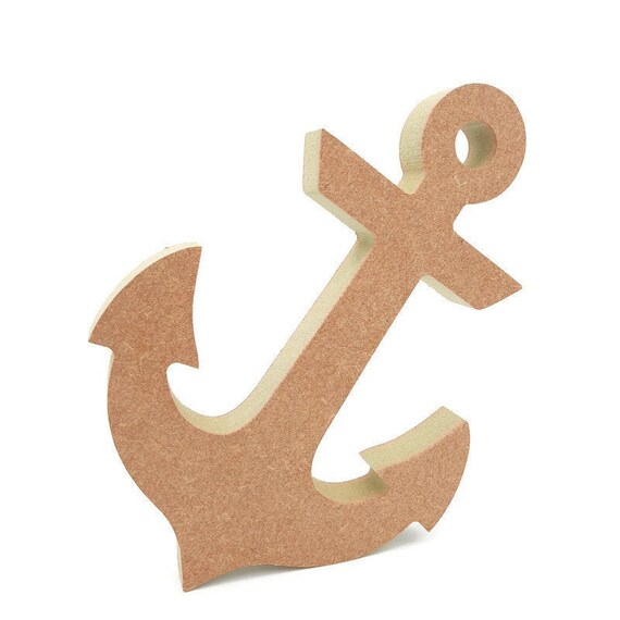 Freestanding Wooden MDF Anchor Blank Shape Unpainted 18mm - Etsy UK