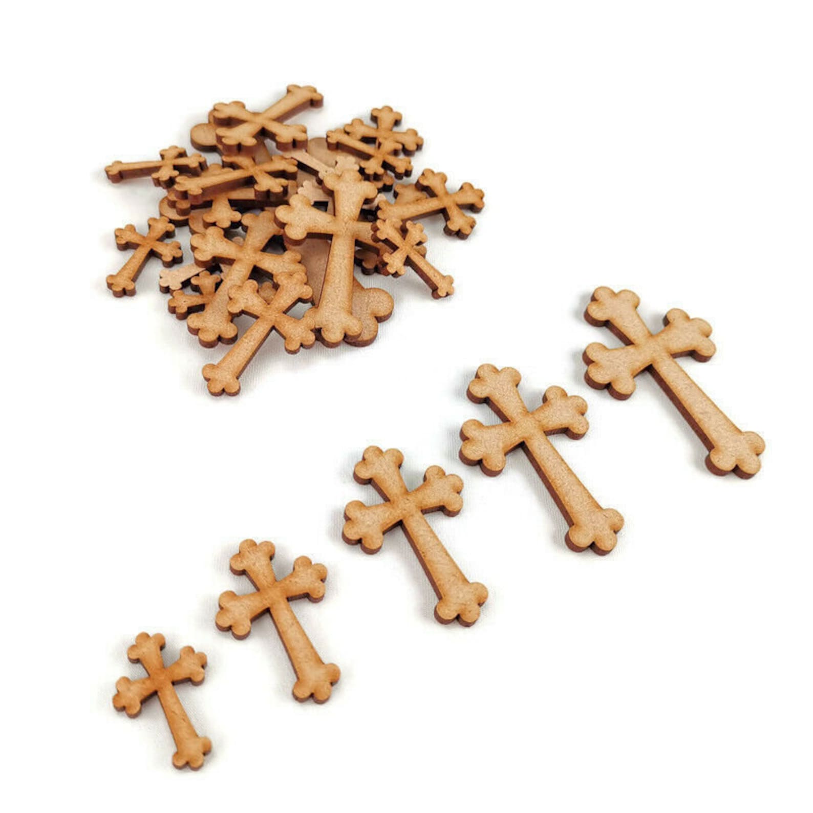 Cross With Rounded Ends MDF Craft Shapes Wooden Blank - Etsy