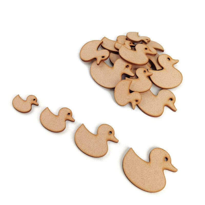 MDF Duck Craft Shapes: Wooden Embellishments, Baby Shower Decor - Etsy UK