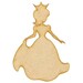 Princess MDF Craft Shapes Wooden Blank Gift Royal Decoration ...